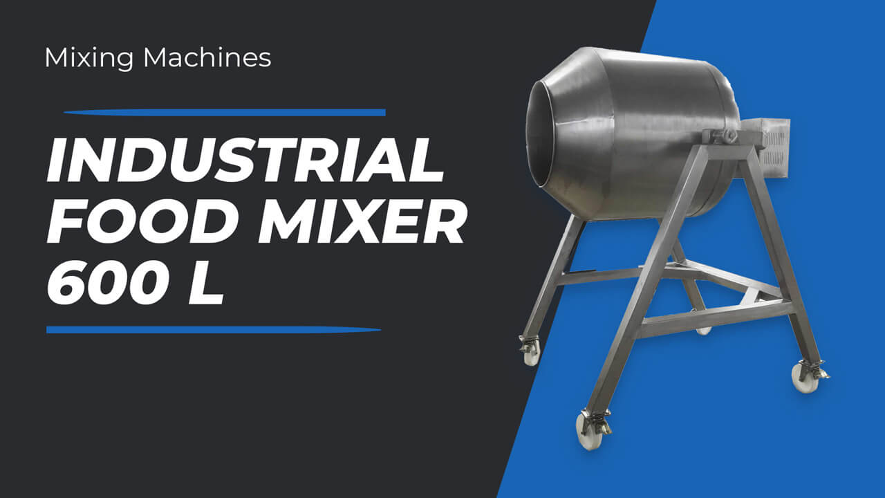 Industrieller Food Mixer 600L 🌪️ Gewerblicher Mixer für Gemüse, Pulver ...